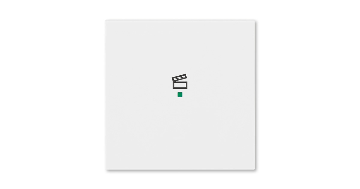 Kryt 1násobný, symbol "scény", Levit®, bílá | Inteligentní instalace ...