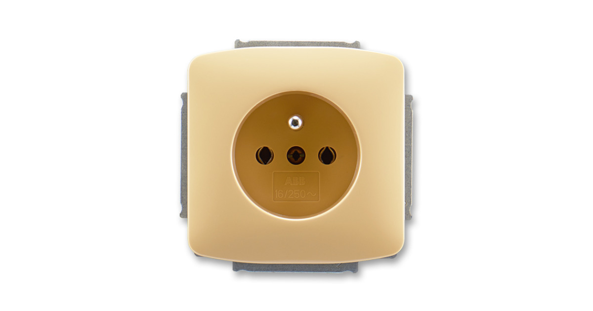 Zásuvka jednonásobná šroubová, Tango®, béžová | ABB